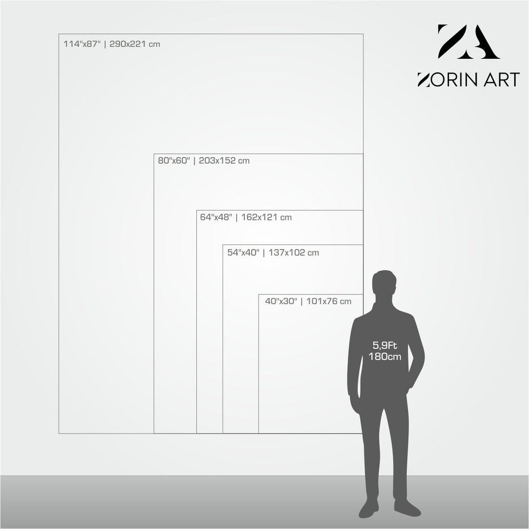 Abstract Fish Painting Water Animals Original Marine Artwork Blue ...